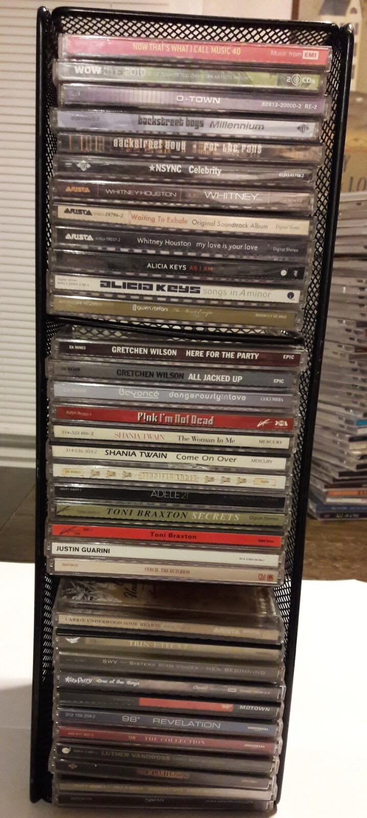 CD lot Adele Whitney Houston pink Shania Twain Alicia Keys Nsync ...