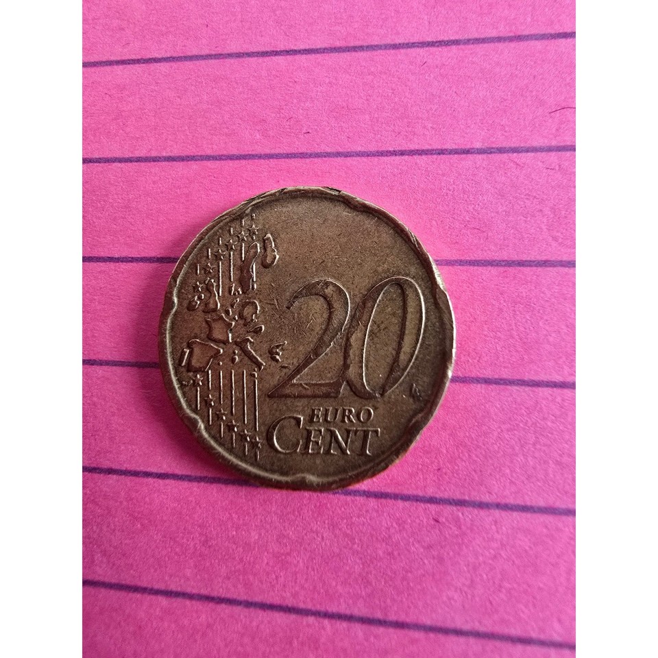 Italy 2002 20 Euro Cent Coin Authentic Collectible Bullfighter Design ...