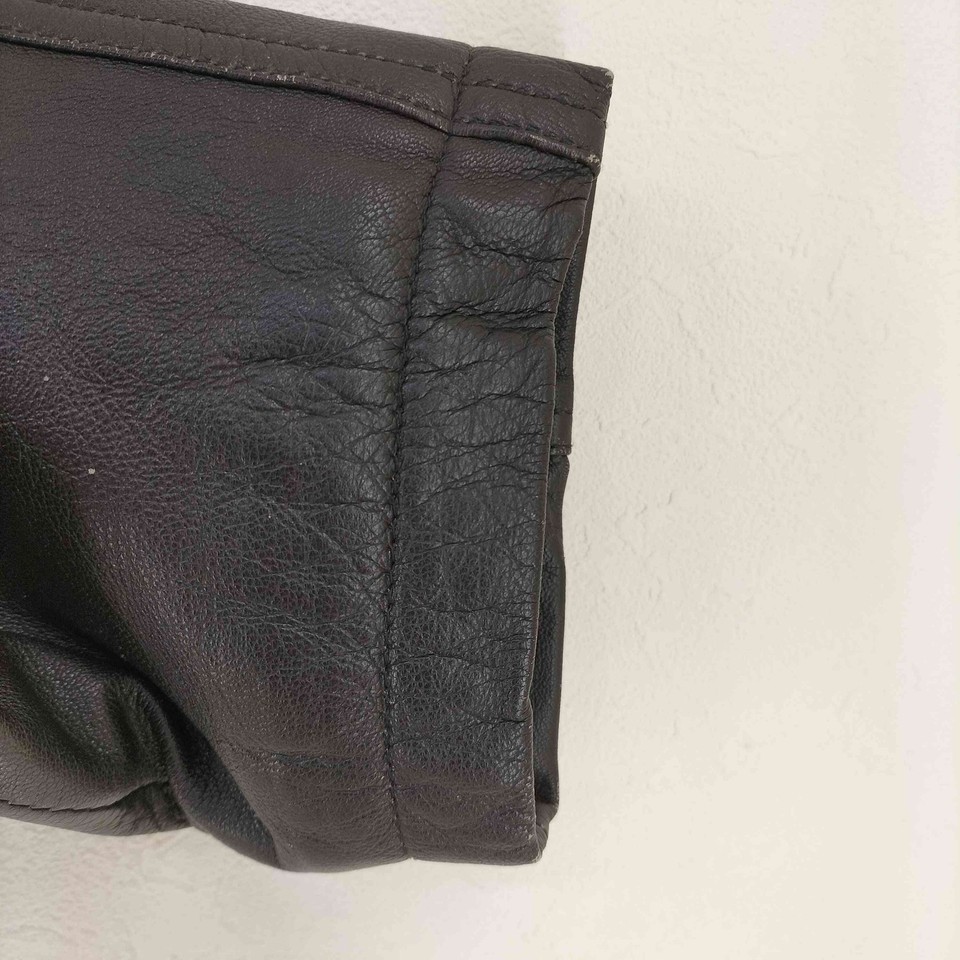 RED SKINS Sheepskin Car Coat Men's LL Used Leather Outerwear | eBay UK