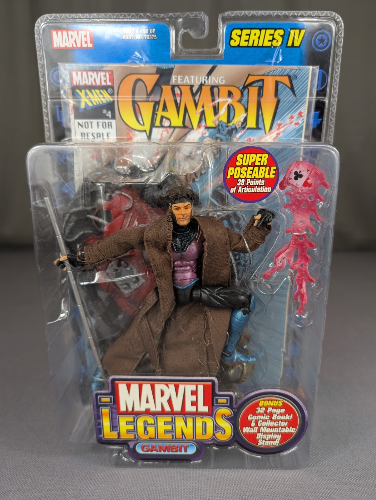 Marvel Legends Gambit Series 4 Toy Biz 6 Inch Action Figure NIP MOC ...