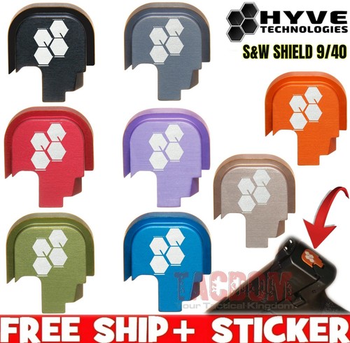 HYVE Technologies Billet Aluminum Slide End Plate fr S&W Shield 9mm 40 ...