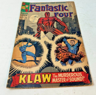 Fantastic Four 56 Stan Lee Jacky Kirby 1966 VG Silver Age Comic | eBay