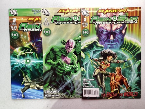 Flashpoint Abin Sur Green Lantern 1-3 2011 Complete Adam VF/NM | eBay