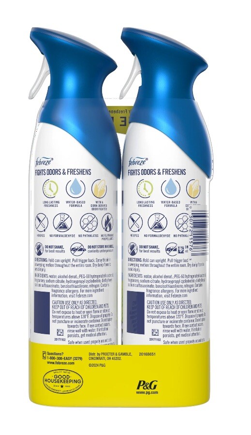 2 Pack Febreze Air Mist Summer Berry Picking Air Freshener Spray 8.8oz ...