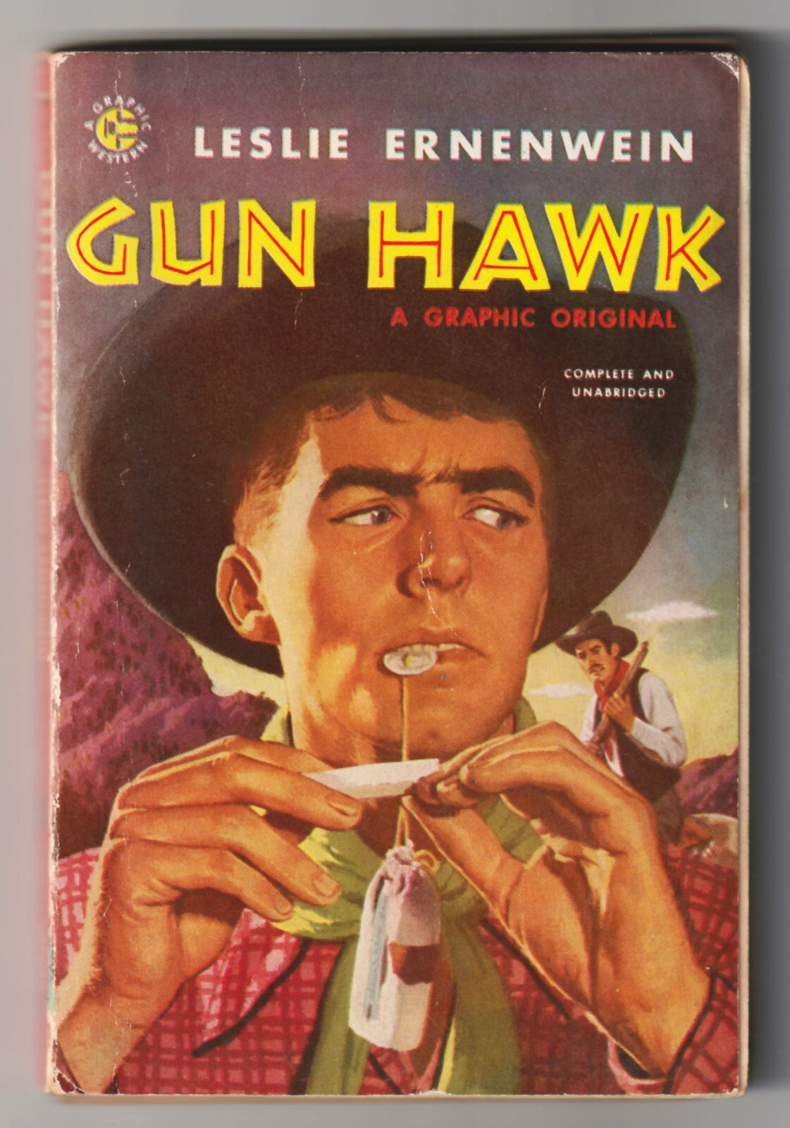 Leslie Ernenwein GUN HAWK Western Vintage Paperback Original Book ...