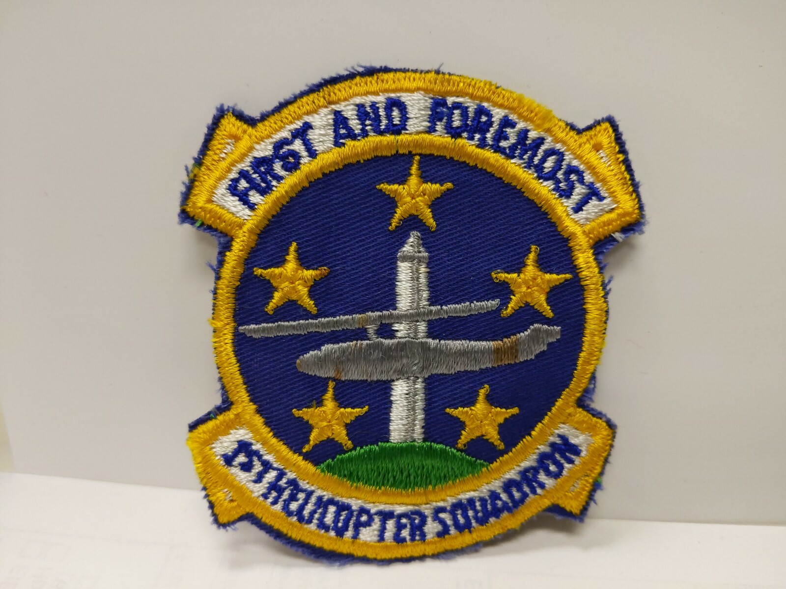 USAF 1st Helicopter Squadron PATCH Cold War Era 3 1/4 x 3" Rare Orig | eBay