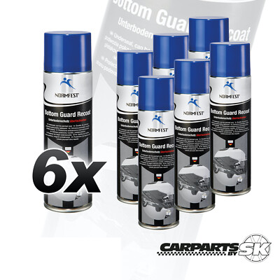 6x NORMFEST UNTERBODENSCHUTZ STEINSCHLAGSCHUTZ BOTTOM GUARD 500ml SPRAY ...