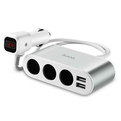 12V 24V KFZ Verteiler Dose Zigarettenanzünder Mehrfachstecker 2x USB ...