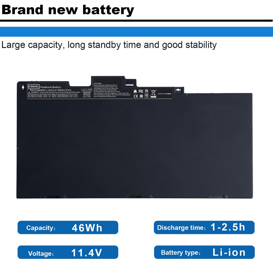 CS03XL Battery for HP Elitebook 745 755 840 850 G3 G4 800513-001 HSTNN ...