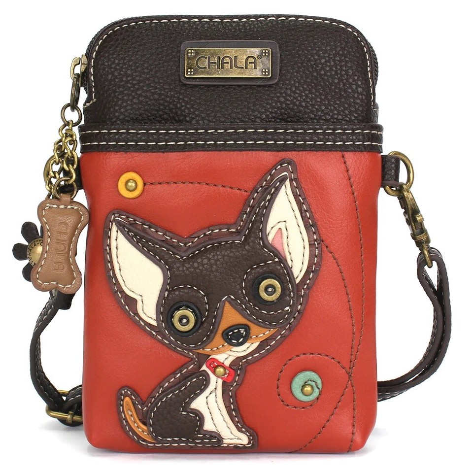 Chala Cellphone DOG VARIATIONS Crossbody Handbags Purse Dog Mom Dog ...