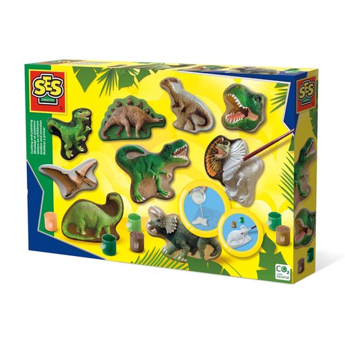 SES Creative 01403 Casting and Painting Dinosaur World Kit Classic (US ...