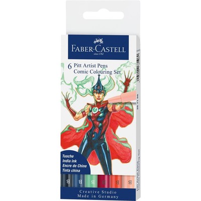 Faber-Castell Pit Artist Pen The Famazings Mother 6-teiliges Cartoon ...
