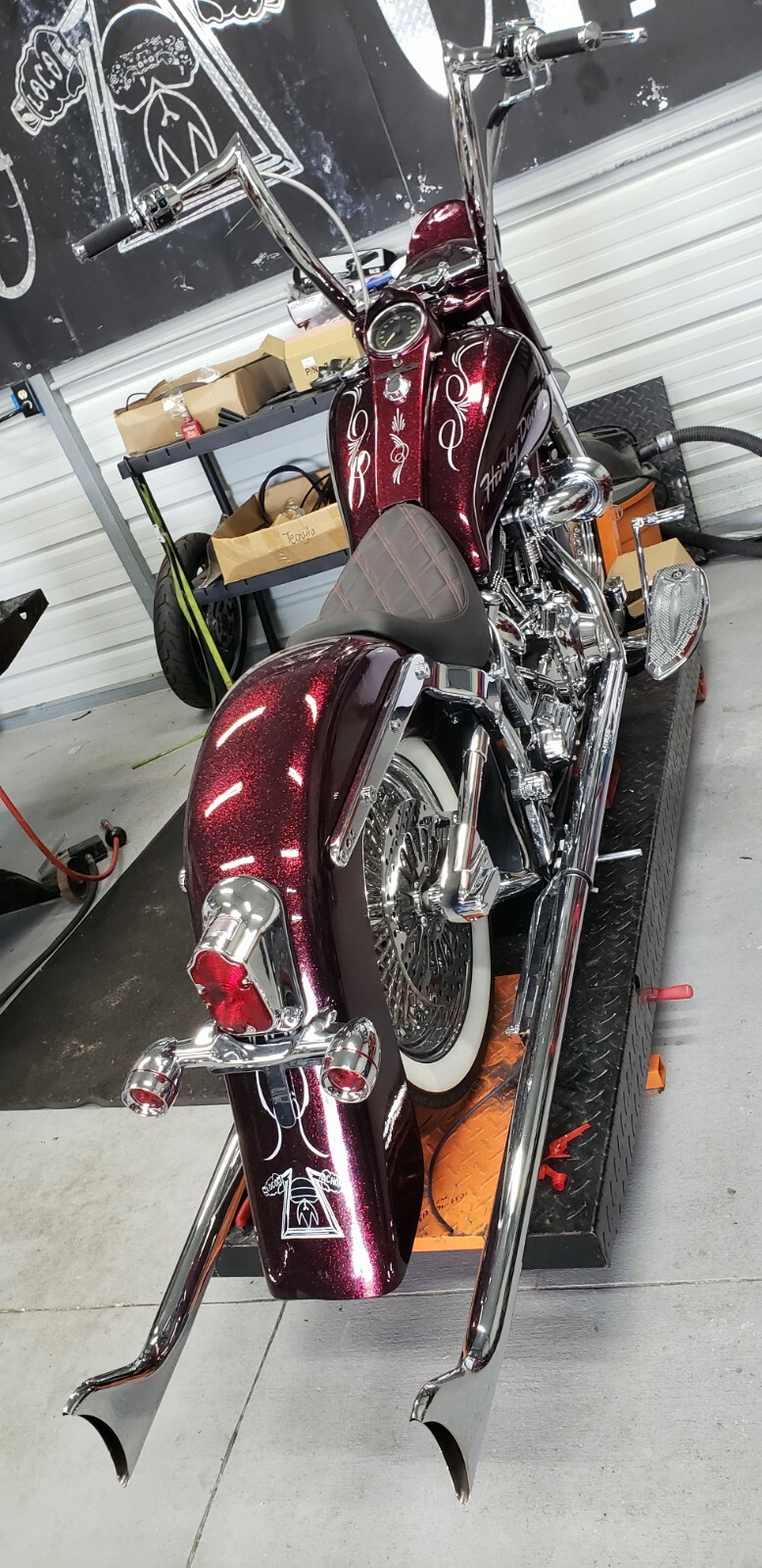 Harley Davidson Softail Classic Heritage chicano Cholo 6" Stretched ...