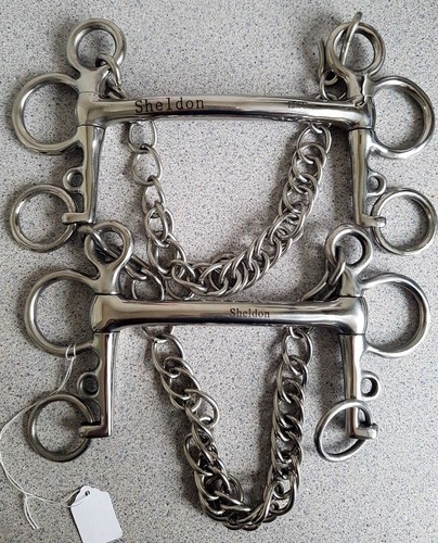 SMALL PONY SHORT SHANK MULLEN MOUTHED PELHAM SNAFFLE BIT 4.5 TO 5 INCH ...