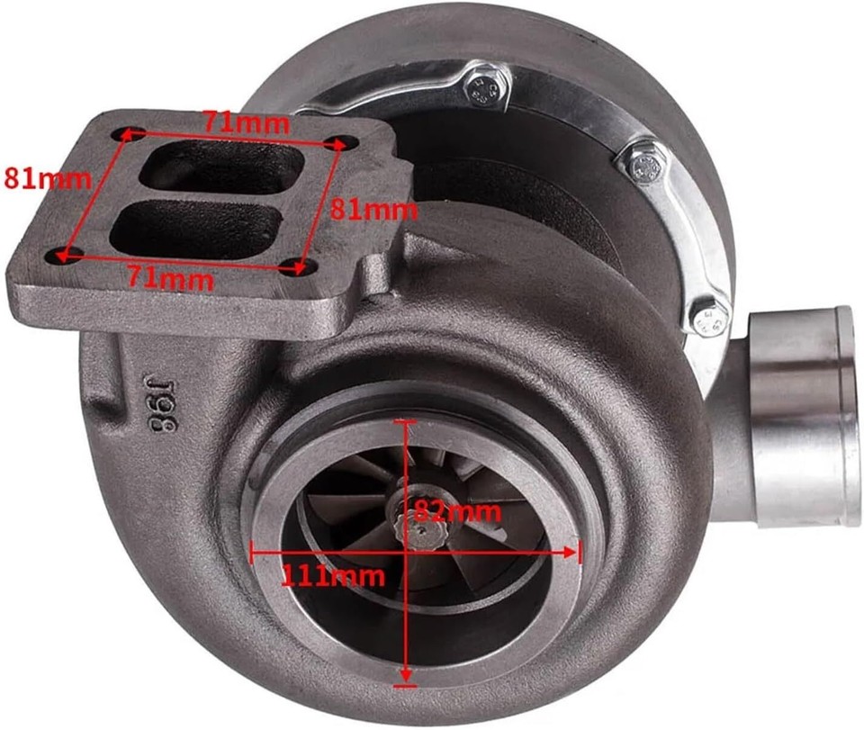 GT45 T4 V-Band 1.05 A/R 98MM Turbo Charger | Silver | CAR | DNATBCGT45 ...