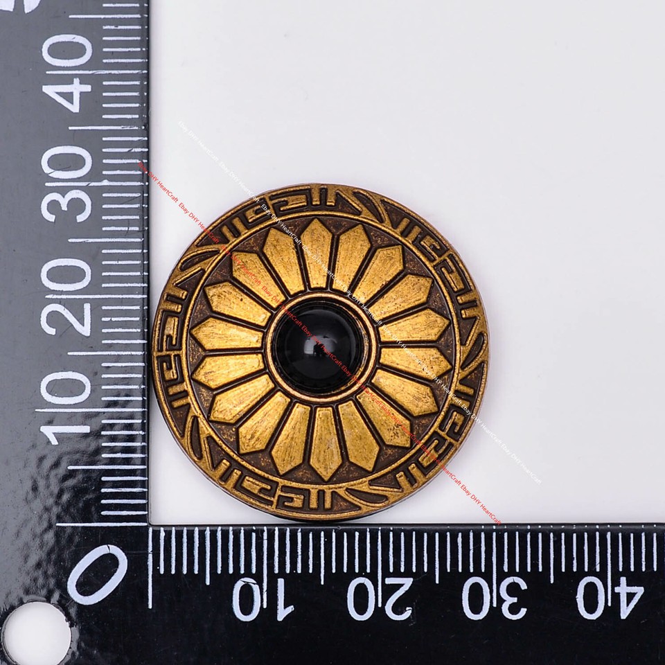 10X Brass Sun Flower Leathercraft Turquoise Concho Snap Button ...