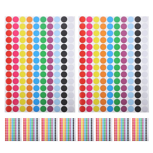 10 Sheets Dot Stickers Labels File Classification Sorting Decals | eBay