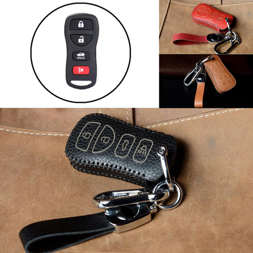 Real Leather Car Key Case Cover For Nissan Xterra Altima Sentra 350Z ...