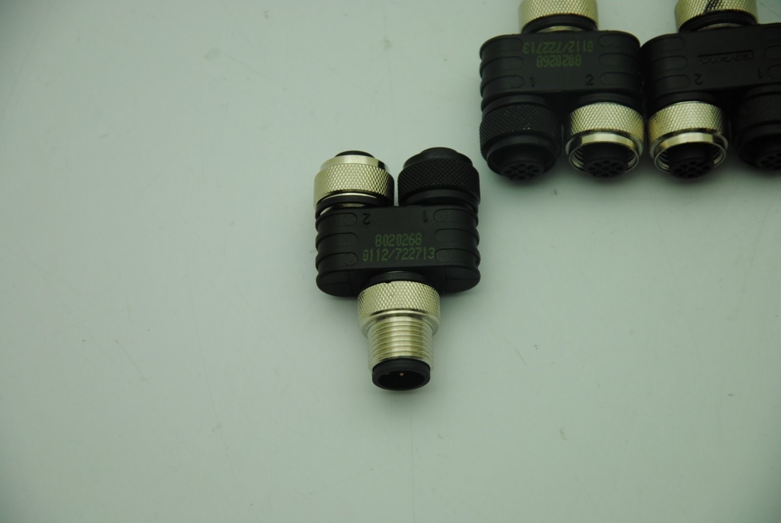 ESCHA 8020268, T Junction Connectors, 5-Pin M w/ 2 5-Pin Female, Lot of ...