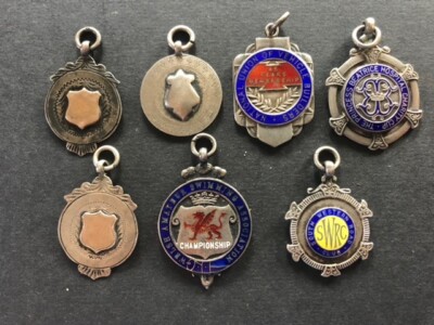 Vintage hallmarked silver watch fobs x 7, all 1930’s | eBay