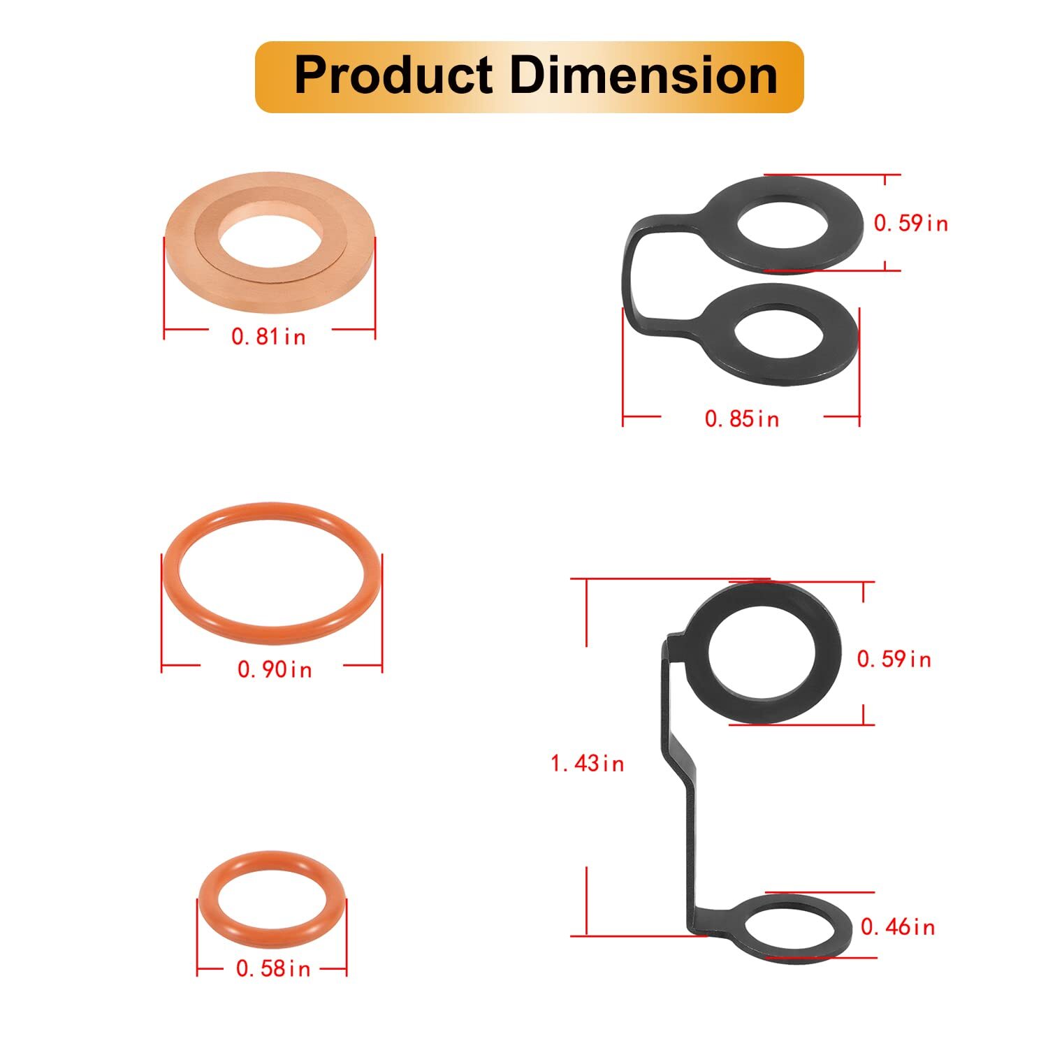 LB7 Diesel Fuel Injector Installation Kit W/ o-rings for Chevy GMC GM ...