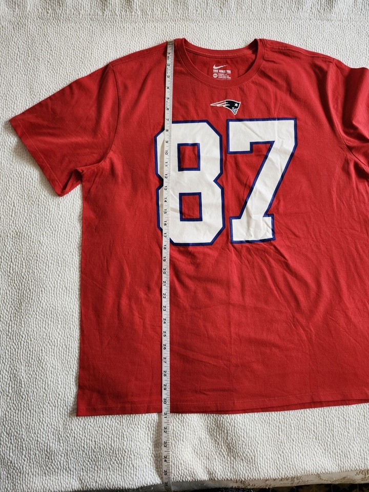 Rob Cronk Gronkowski New England Patriots Red Jersey XXLarge Nike ...