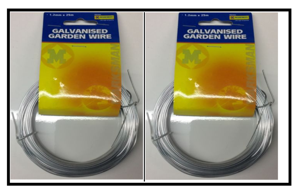 Galvanised Garden Gardening Wire Heavy Duty 1mm x 30mm HOME GARDEN WIRE ...