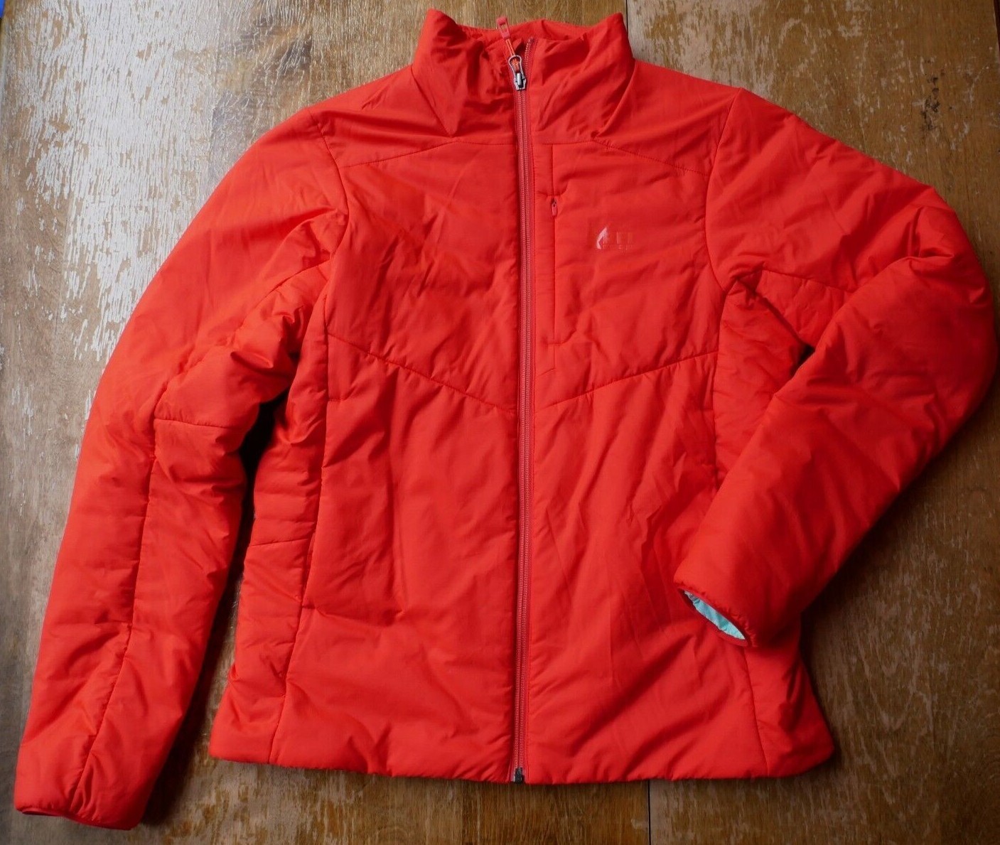 REI Co Op Puffer Puffy Coat Jacket Full Zip lightweig… - Gem