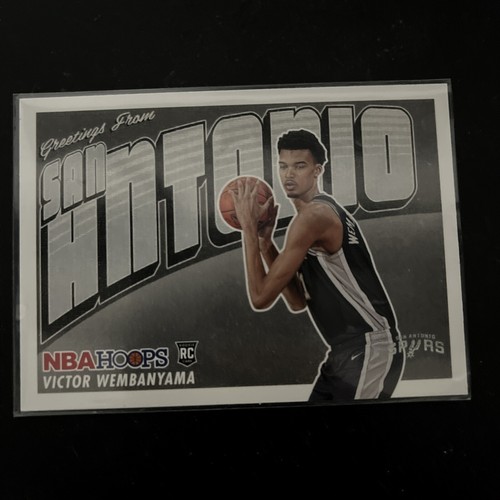 2023-24 NBA HOOPS VICTOR WEMBANYAMA ROOKIE GREETINGS ROOKIE CARD WEMBY ...