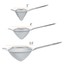 U.S. Kitchen Fine Twill Mesh Stainless Steel Conical Strainer Set 3 4 5 ...