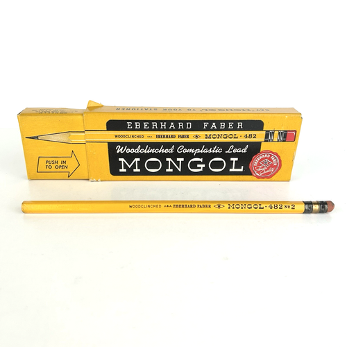Eberhard Faber Mongol 482 #2 Woodclinched 13 Pencils Original Box Vtg ...