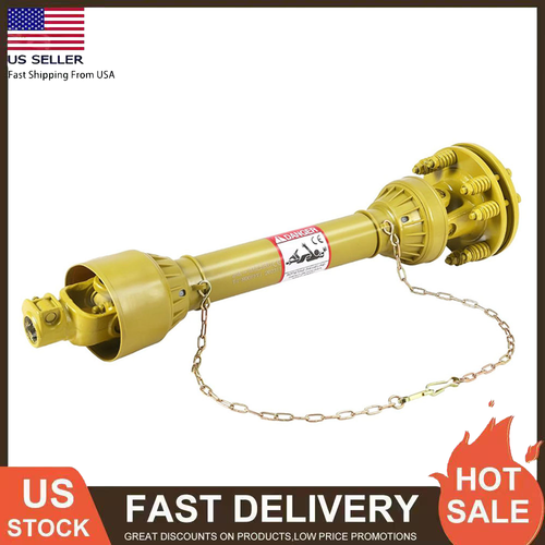 1-3/8" PTO Shaft PTO Drive Shaft with Slip Clutch 31.5"-41" 6 Spline ...