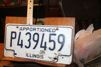1990 Illinois License Plate Apportioned P439459 ROUGH | eBay