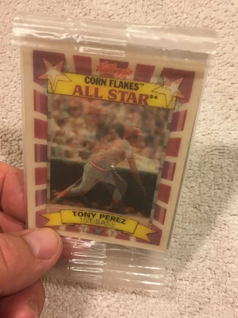 Unopened 1992 KELLOGG'S CORN FLAKES ALL STAR TONY PEREZ #2 MINT ...