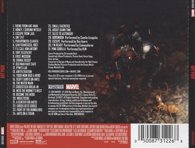 CHRISTOPHE BECK ANT-MAN [ORIGINAL MOTION PICTURE SOUNDTRACK] NEW ...