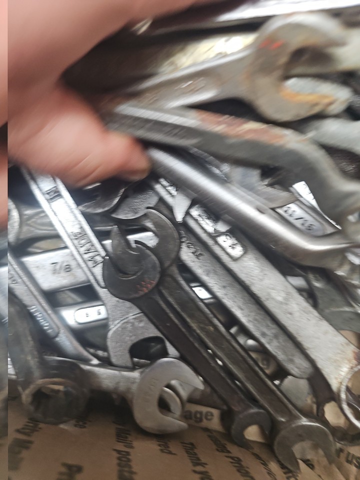 K937- Box of USA WRENCHES - ALL USA- including Crafsman and others - 19 ...