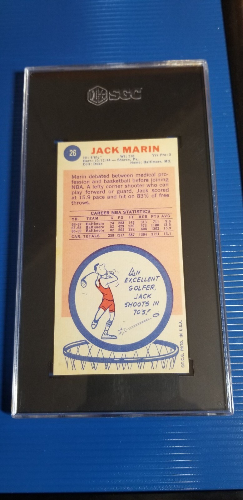 1969-70 Topps - #26 Jack Marin (RC) for sale online | eBay