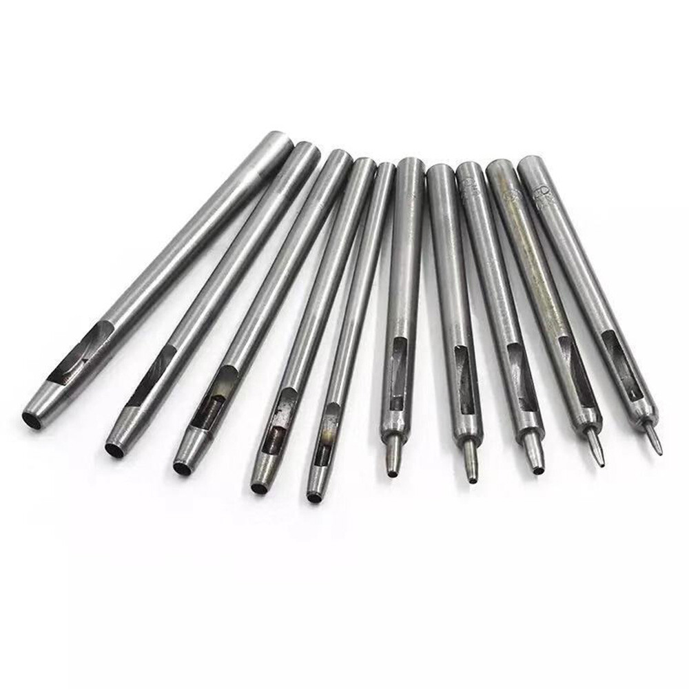 10x/set Hollow Punch Set Cutting Hole Puncher Maker Leather Belt Canvas ...