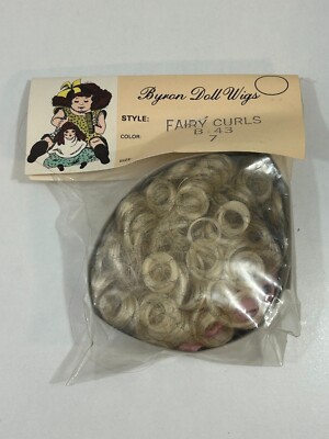 Doll Wig Byron. Style Fairy Curls B-43 Size 7" Color Plat. Blonde Doll ...