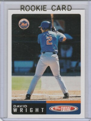 DAVID WRIGHT ROOKIE CARD Baseball New York Mets Topps Total RC RARE ...