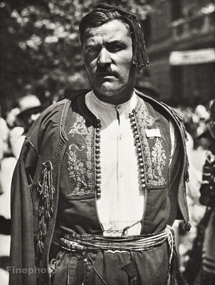 1934 Vintage 11x14 ~ YUGOSLAVIA ~ Man National Folk Costume Fashion ...