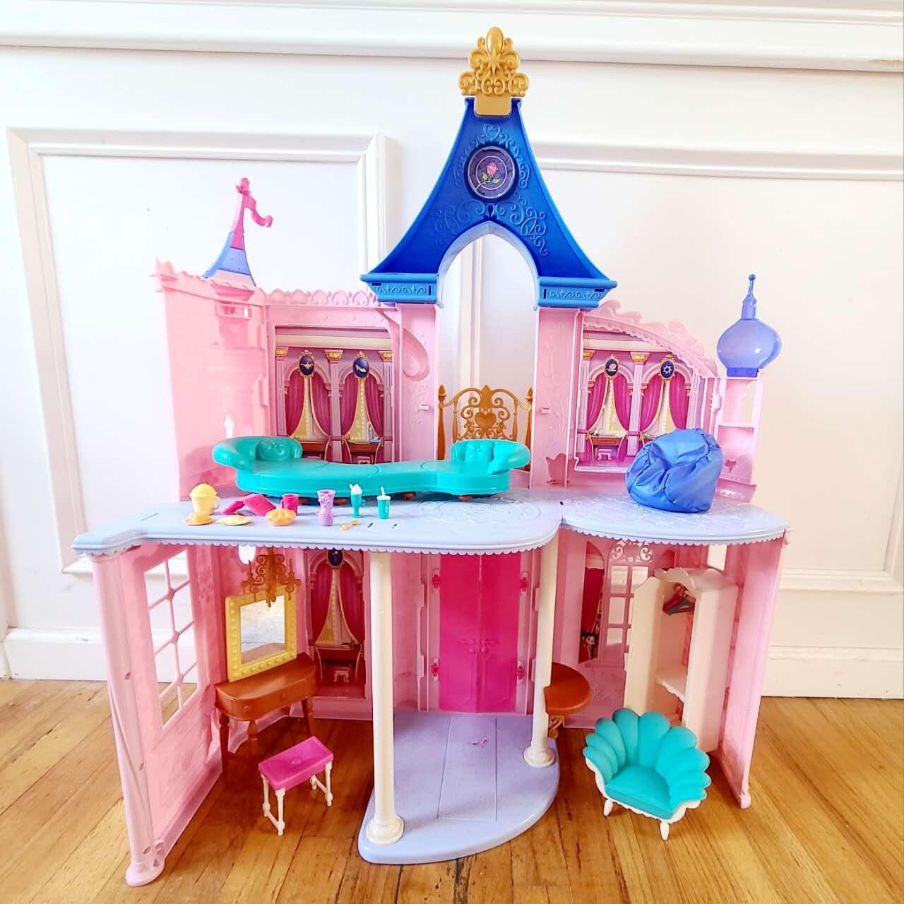 Disney Princess Fashion Doll Castle, Dollhouse 3.5 feet Tall with ...
