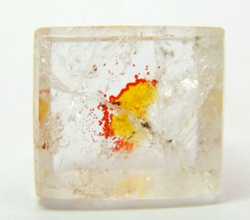 IP10 Limonite Ironite in quartz 14.22ct 15x14x6mm rectangular quartz ...