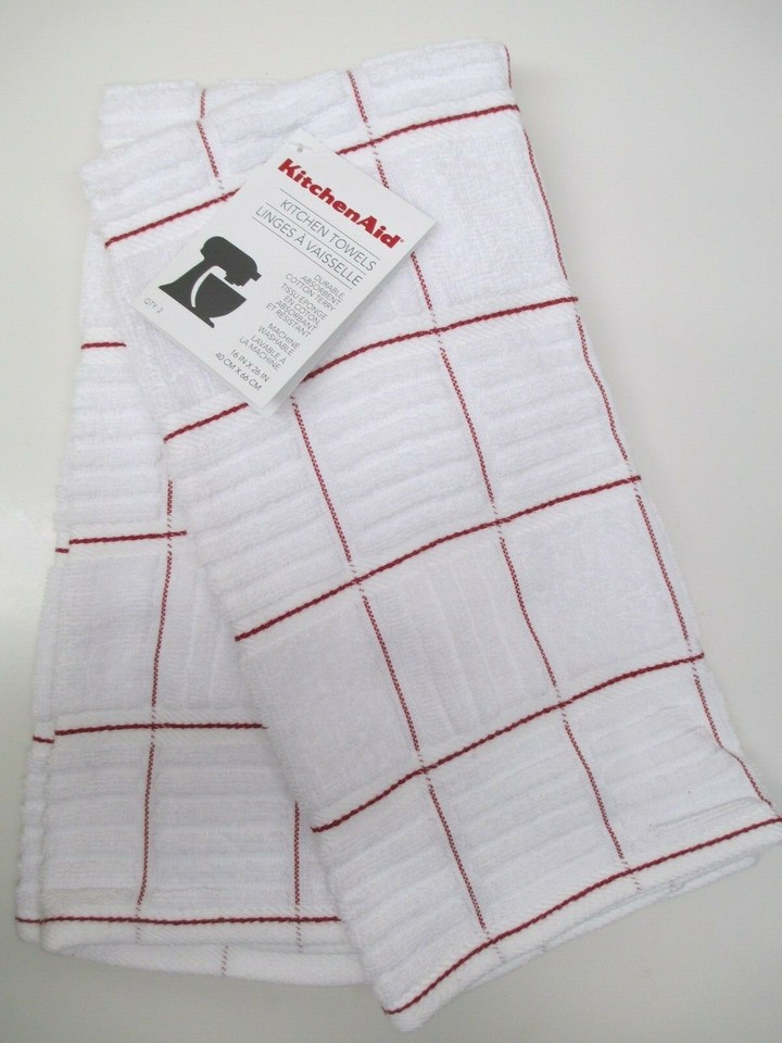 KitchenAid 2 pack of cotton kitchen towels in choice of color | eBay