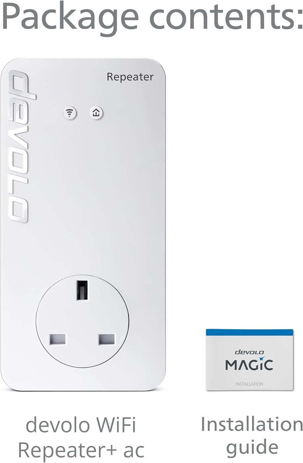 Devolo 8703 Wi-Fi ac Repeater Plus (Wi-Fi Booster with Plug Socket ...