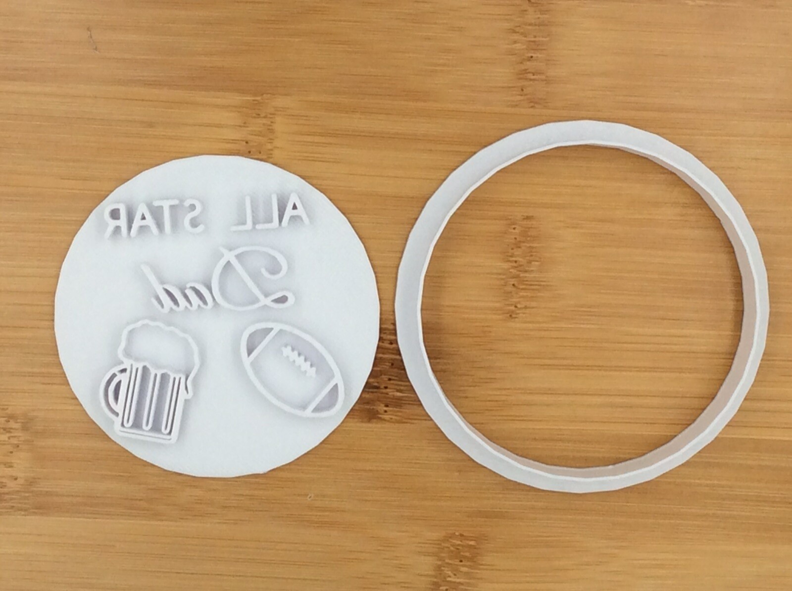 Father's Day theme Sports 7cm Cookie Stamp Fondant Embosser | eBay