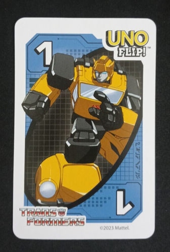 Uno Flip! Transformers Card Blue Bumblebee #1 (B) | eBay