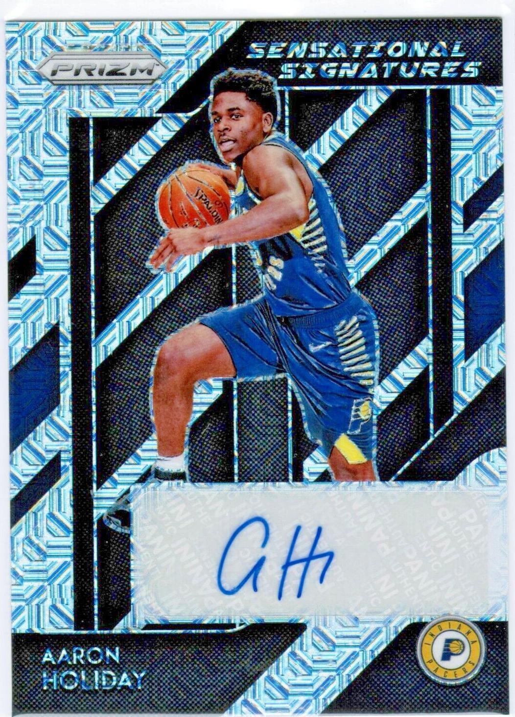 2018-19 Panini Prizm - Sensational Signatures Aaron Holiday #SS-AHD ...