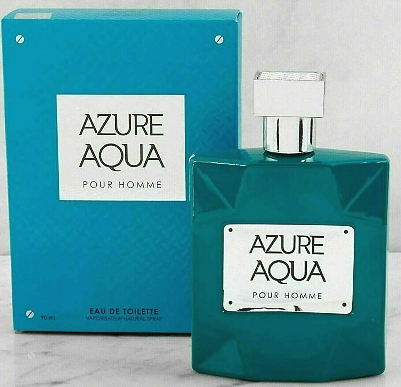 AZURE AQUA Pour Homme EDT Men's Cologne 3.0 Oz Impression | eBay