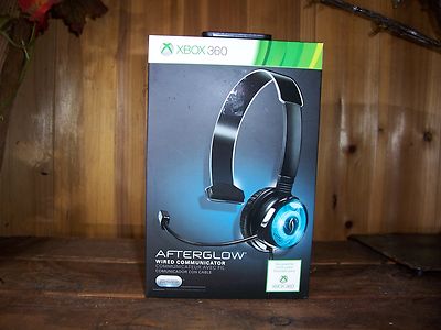 XBOX 360 AFTERGLOW WIRED COMMUNICATOR HEADPHONE HEADSET GAMING ...